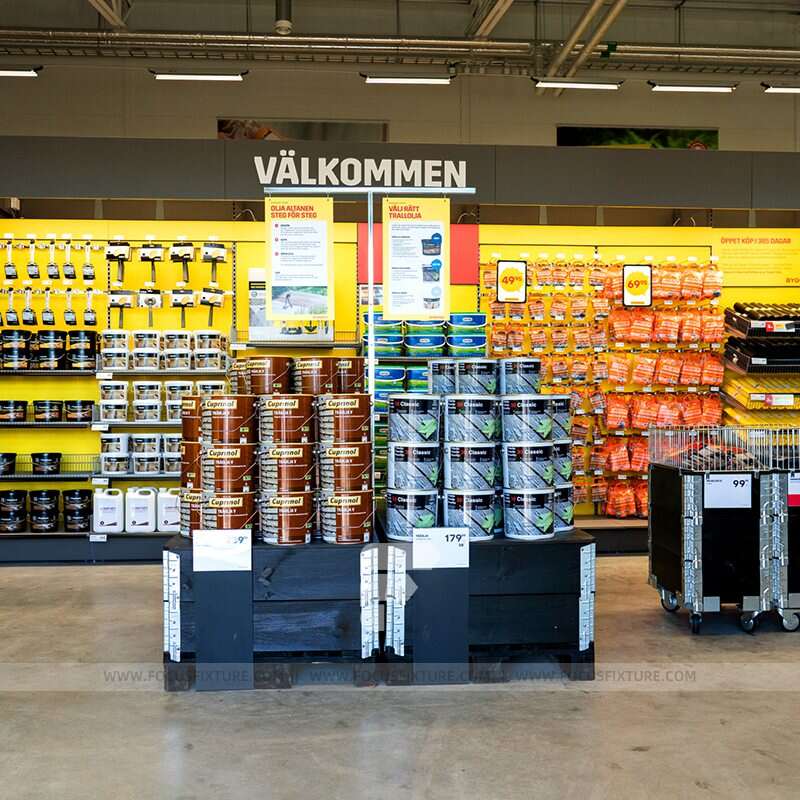 Display Furniture Retail Stores Tool Pegboard Hardware Shop Display Design