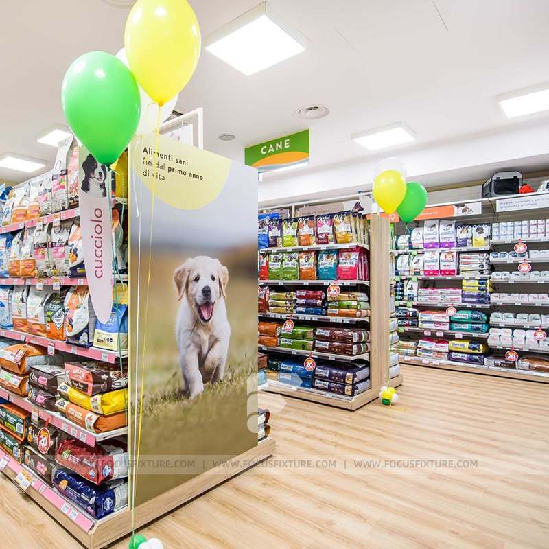 Types Shelves Supermarket Grocery Displays Retail Gondolas