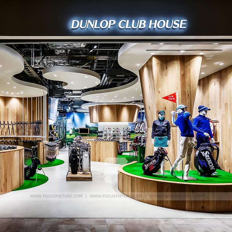 Premium Golf Shop Displays for Clubs and Accessories