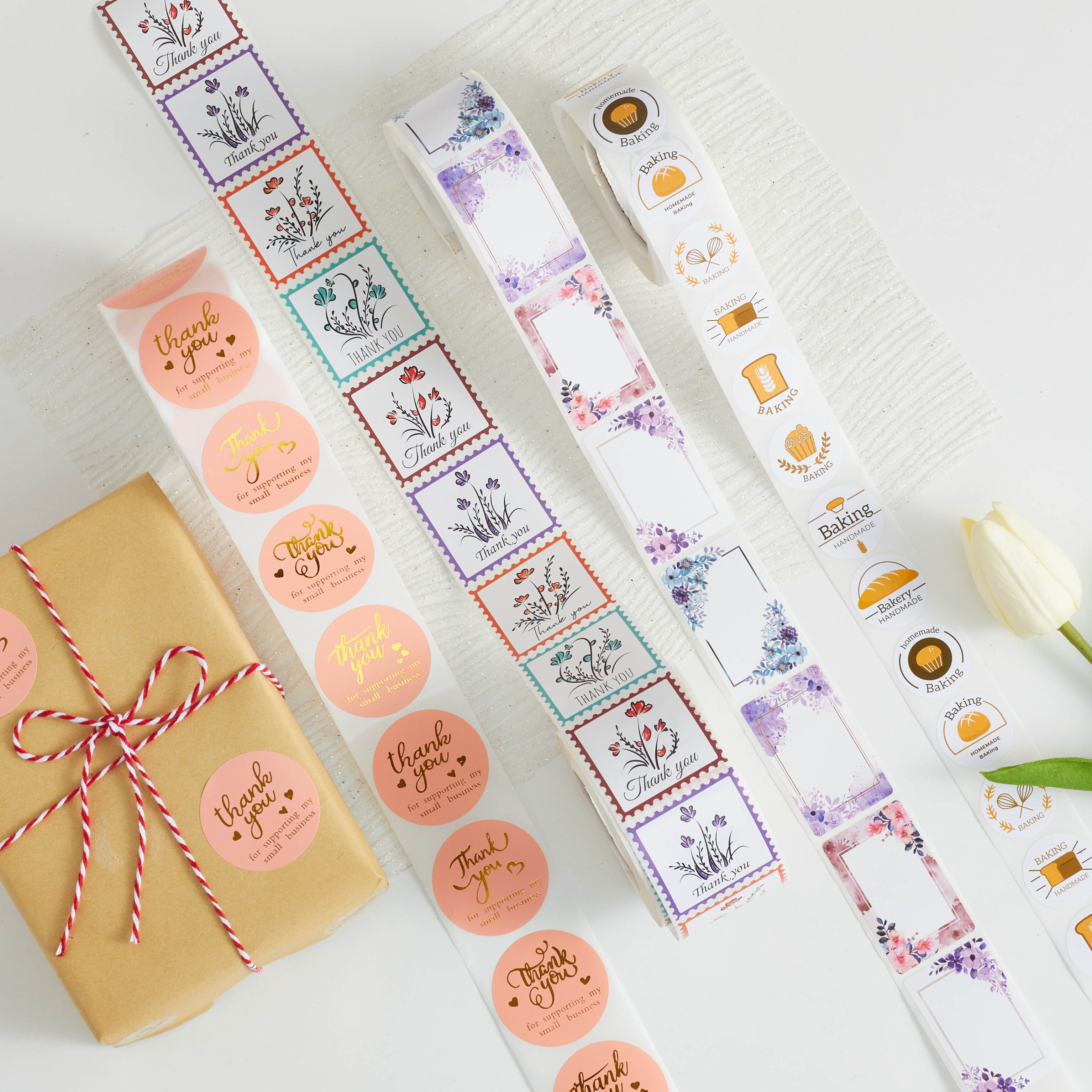 Custom Roll Labels Cheap Wholesale - Adhesive Logo Labels
