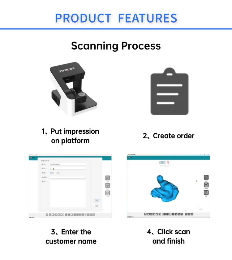 FITSHAPE S2 3D Ear Impression Scanner for Earmold Lab